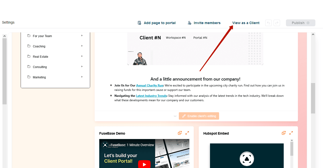 Portal Management Through Granular Permissions - FuseBase Portal Management Through Granular Permissions - FuseBase